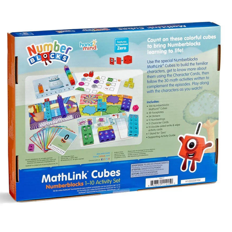 Number Blocks MathLink Cubes 1-10 Activity Set | TTPM