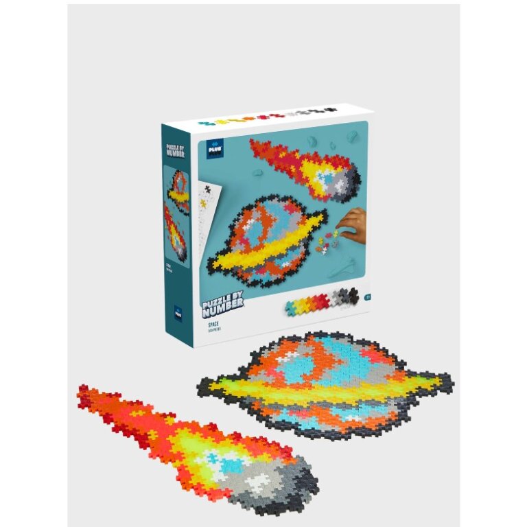 PlusPlus Puzzle By Number Space and Learn to Build ABC & 123 | TTPM