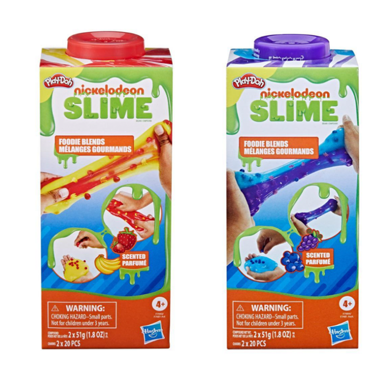 Play-Doh Nickelodeon Slime Foodie Blends, Waterfall Slime, and Super ...