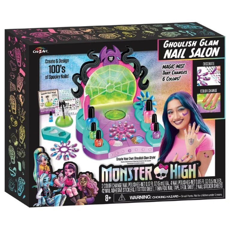 Monster High Ghoulish Glam Nail Salon | TTPM